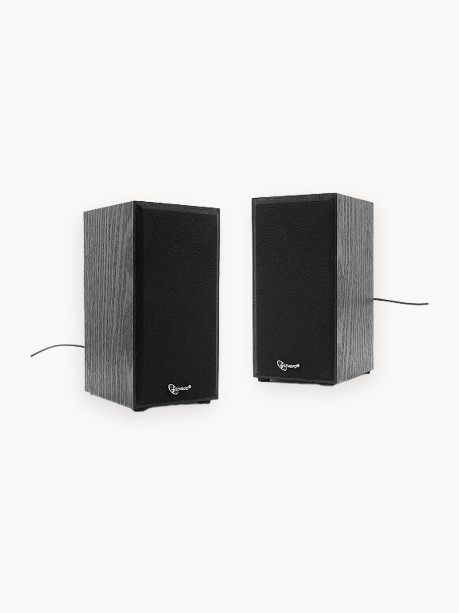 Акустическая система 2.0 Gembird, SPK-203, МДФ, 6 Вт, регулятор громкости, USB-питание, черный