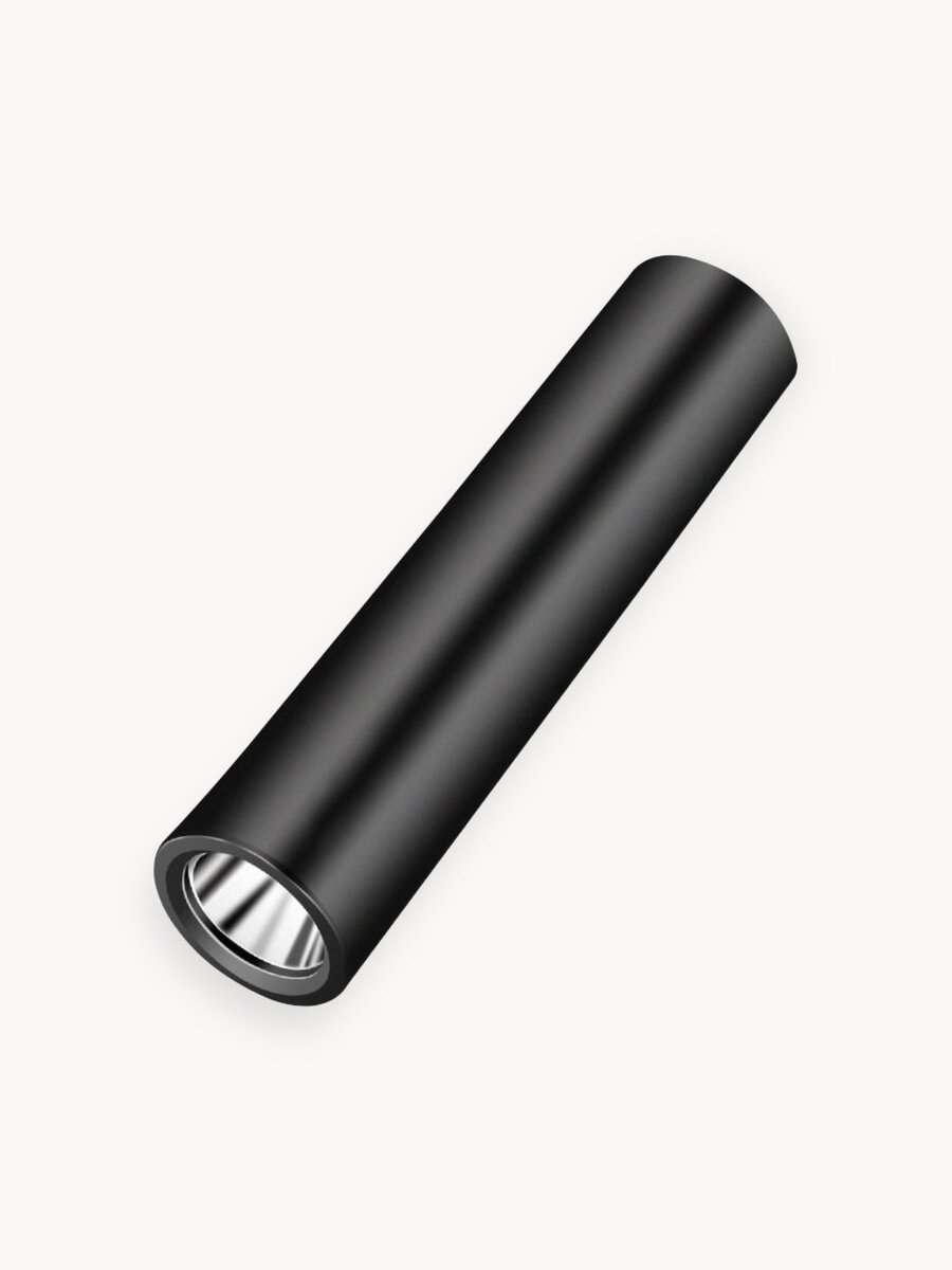 Маленький удобный LED противоударный перезаряжаемый от USB карманный фонарь с ярким светом MyPads A154470 черный матовый