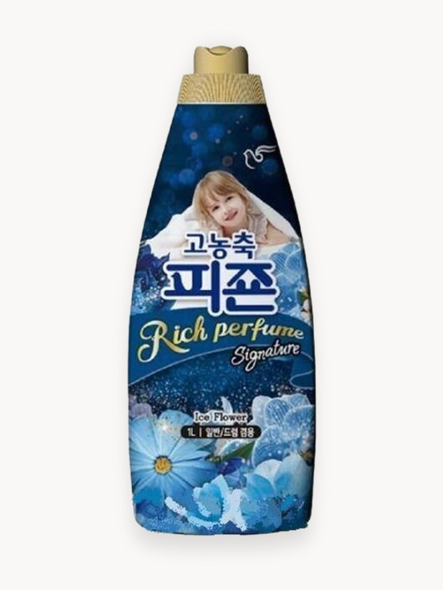 PIGEON Кондиционер для белья Rich Perfume Signature Hi-Enriched Fabric Softener Ice Flower, 1000 мл