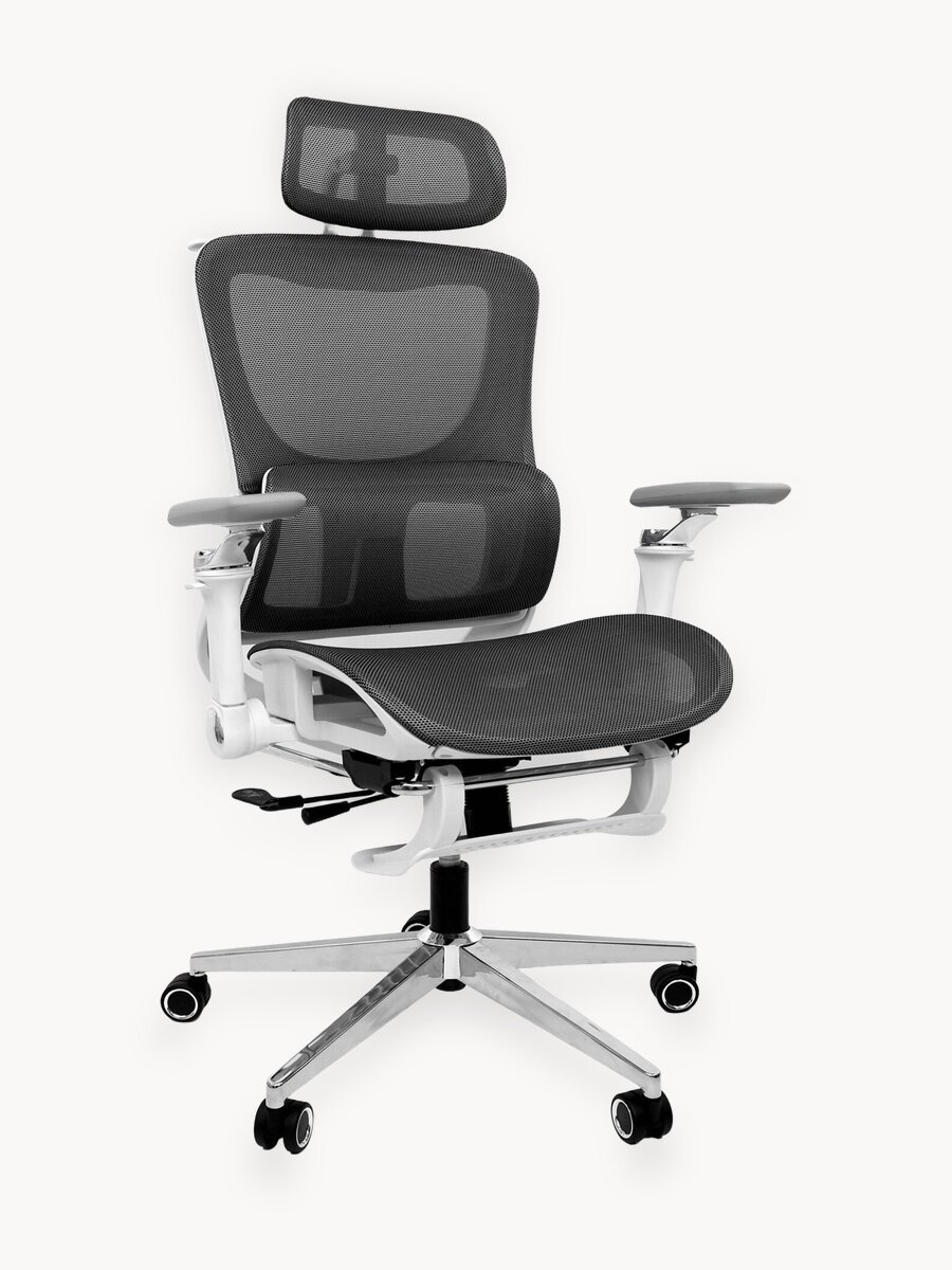 Офисное кресло-LS-918 B , с подголовником и подлокотниками, до 150кг