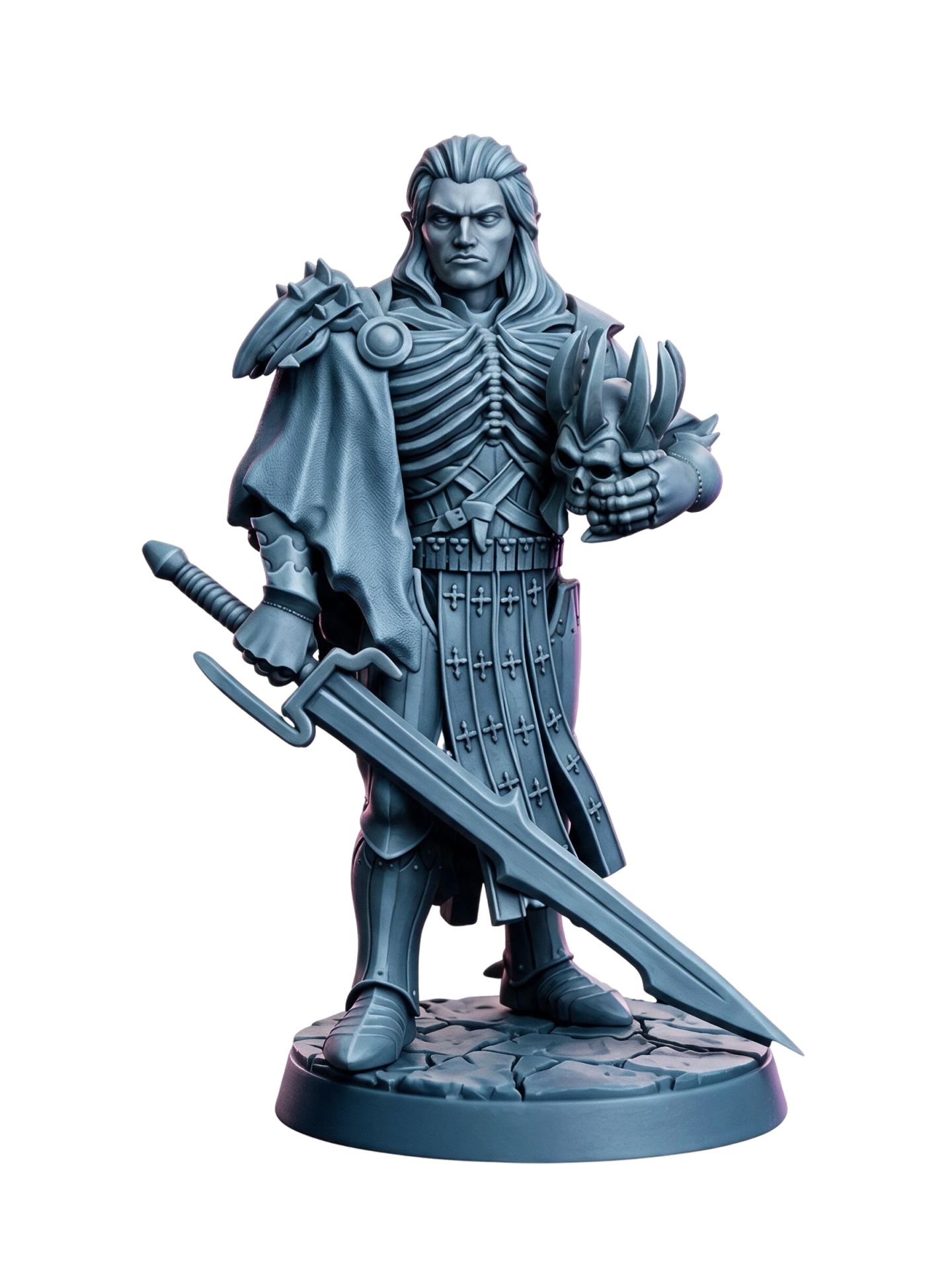 Миниатюра некрашеная Эредин Бреакк Глас (Дикая Охота) для НРИ D&D 5e Witcher 32мм