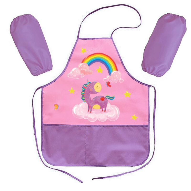 Фартук для труда Комус Класс Волшебный Единорог,2карм, нарукв,490x390, ФН61-20-2