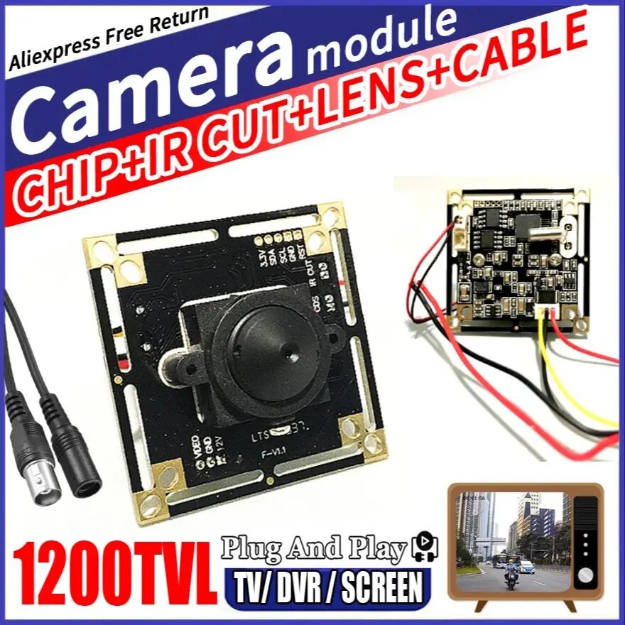 Clestech аналоговая камера видеонаблюдения 1200TVL ПАЛ