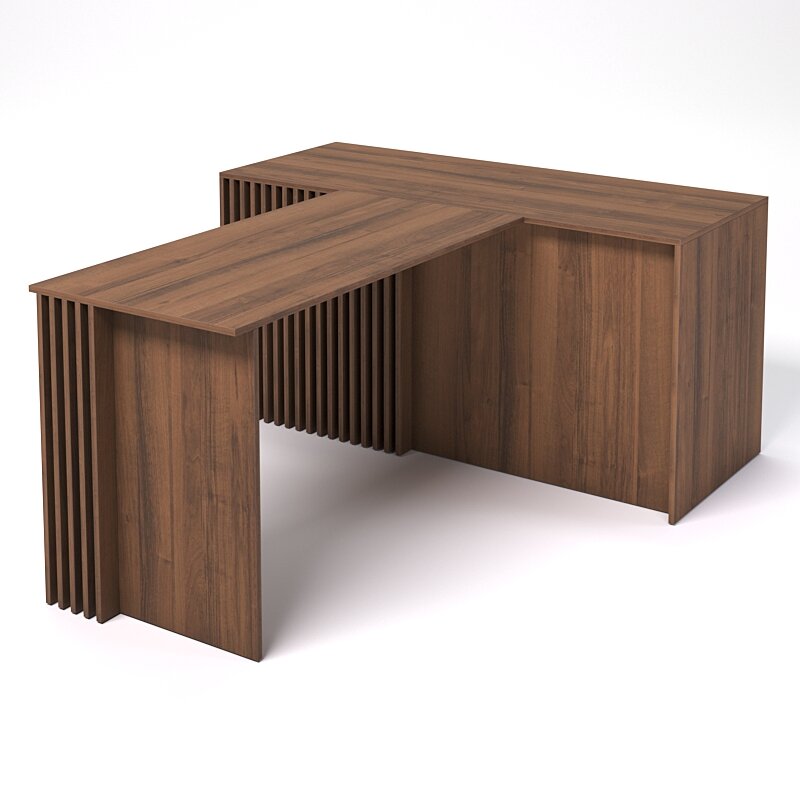 Стол руководителя №7 с приставкой брифингом, Орех. Производитель товара - компания Westcom.