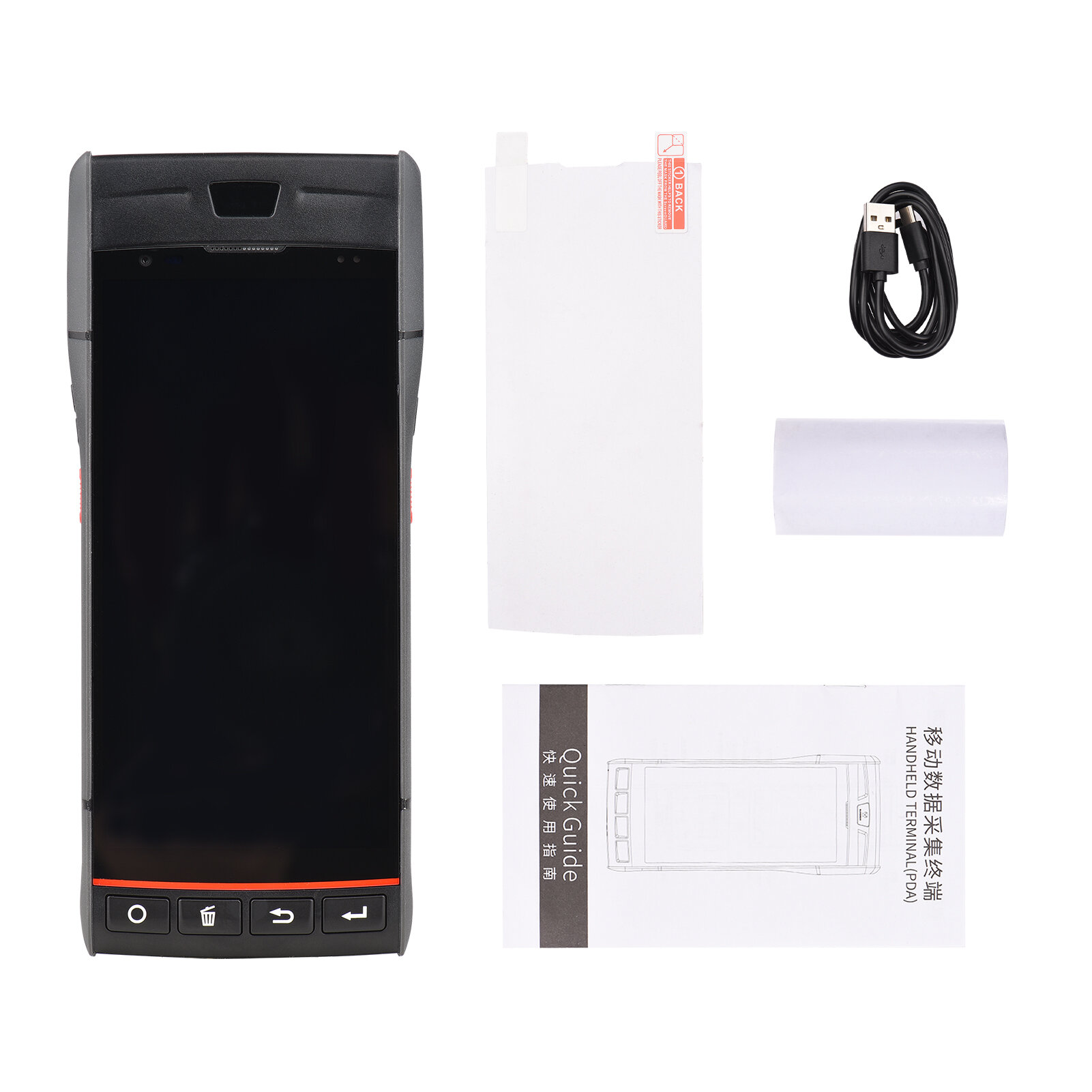 Терминал POS с принтером и сканером, Android 9.0, PDA, 1D/2D/QR, GPS, 4G/WiFi/BT, экран 5.5 дюймов