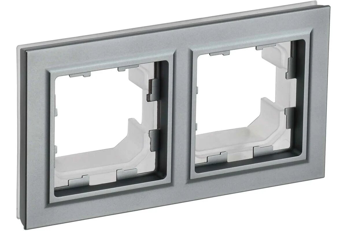 IEK Brite 2-местная рамка IP44 для щитов ру-2-брс-44 сталь BR-M22-44-K46 и монтаж в щит
