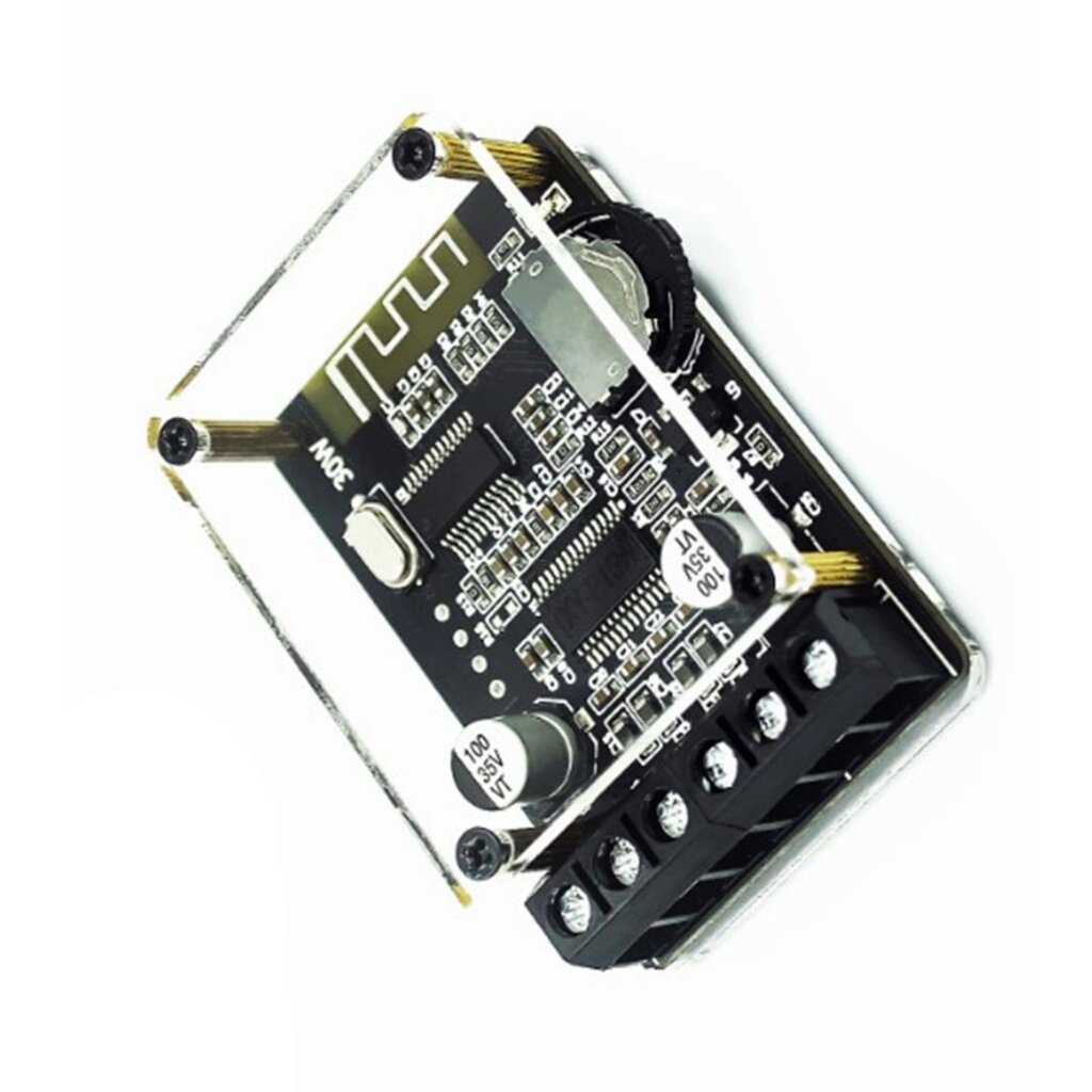 Усилитель 10Вт 15Вт 20Вт Bluetooth Двухканальный Стерео Беспроводной Модуль с Защитным Корпусом