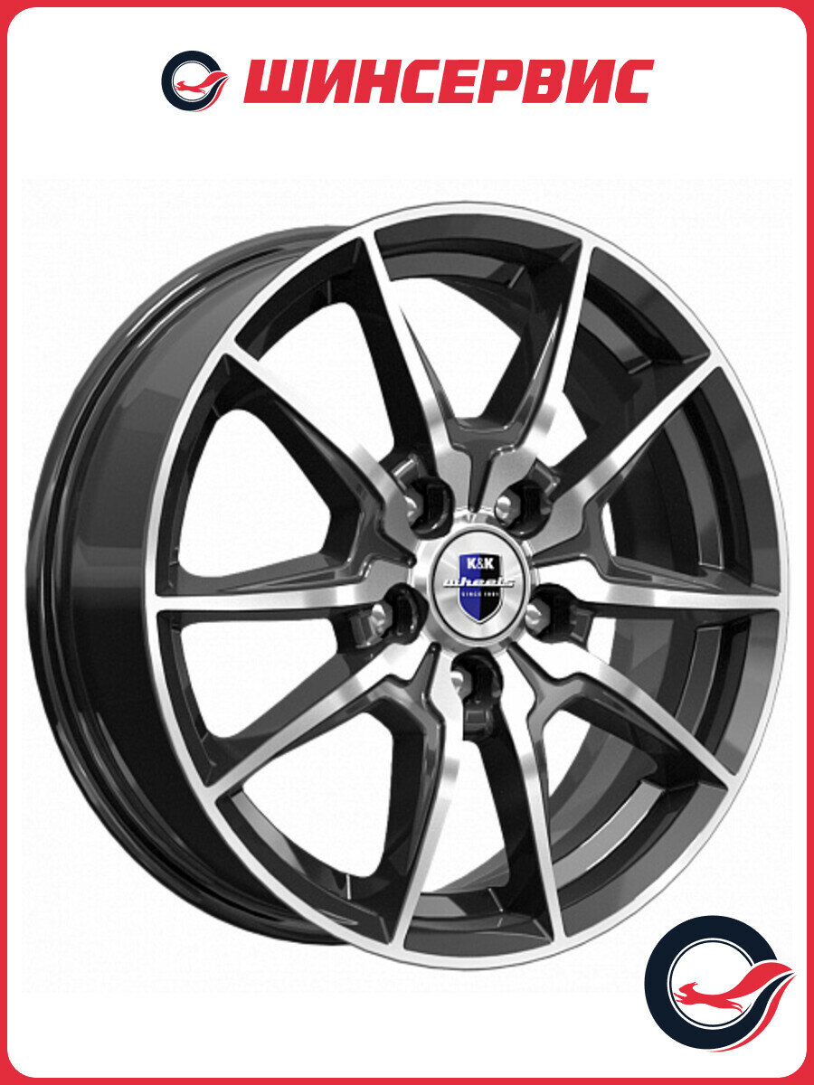 Литой диск КиК Адамар R16x6.5J 5x114.3 ET45 ЦО67.1