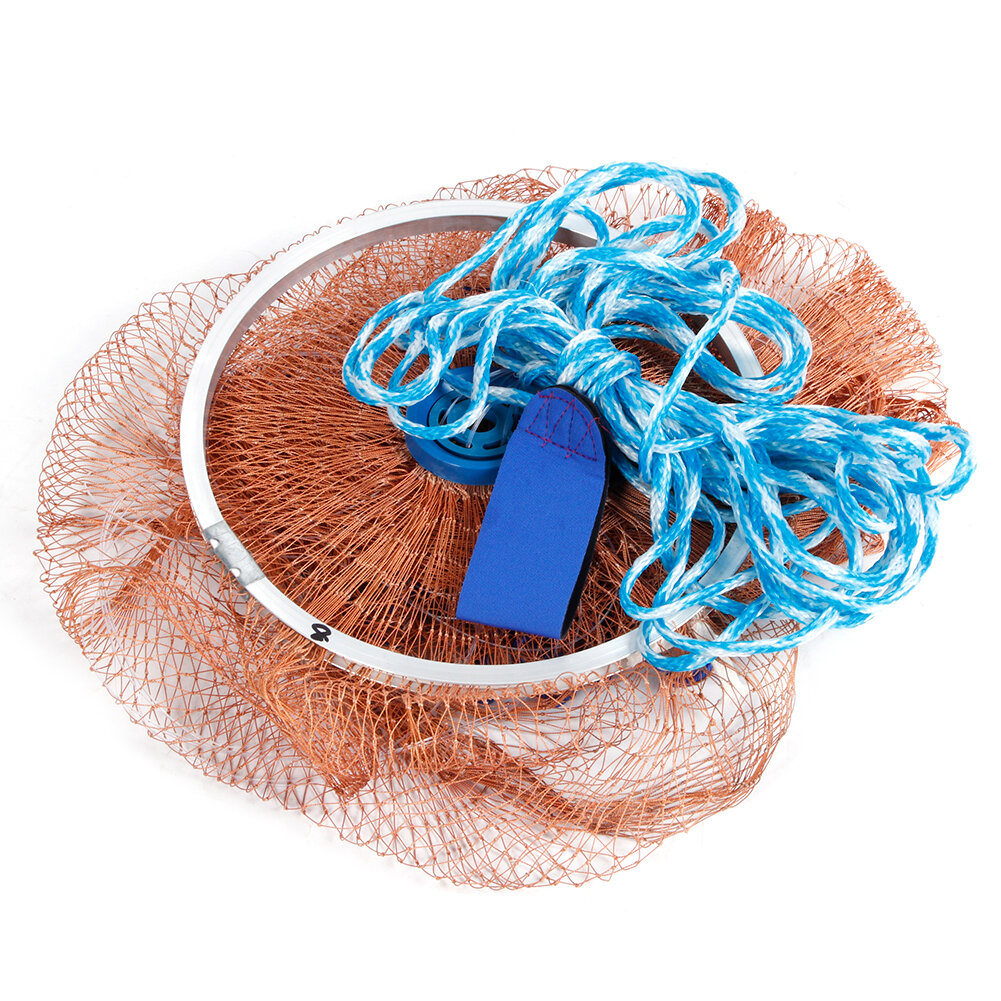 Кастинговая Сеть: Нейлон 360 Градусов Весомый Цинковый Груз Для Быстрого Погружения - Прочная Конструкция Равномерное Закрытие Сети For Рыболовы-Любители