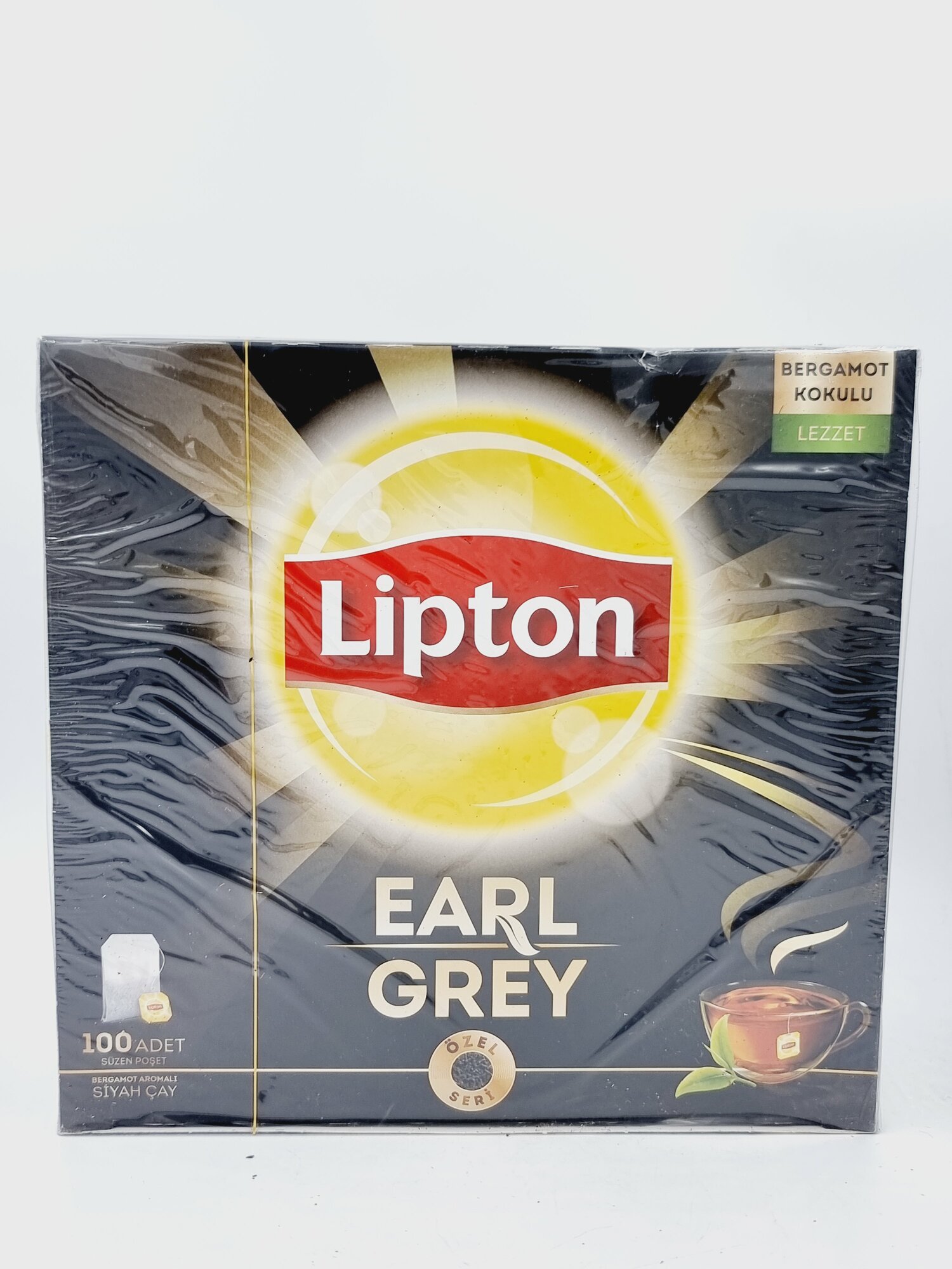 Чай черный пакетированный Lipton Earl Grey с бергамотом 100 шт 200 г