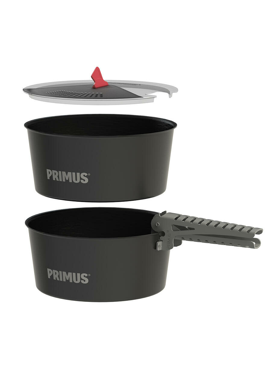 Decathlon Туристические кастрюли Primus LiTech Pot Set 1,3 л, анодированный алюминий, с антипригарным покрытием, черный