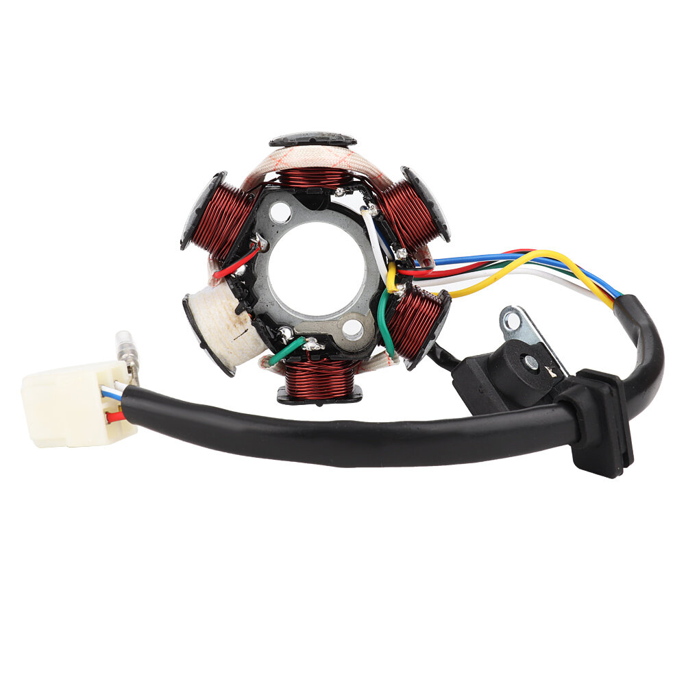 6-катушечная 5-проводная катушка статора магнето для двигателя квадроцикла-карта объемом 50 куб. см, 70 куб. см, 90 куб. см, 110 куб. см, 125 куб. см, прочная замена