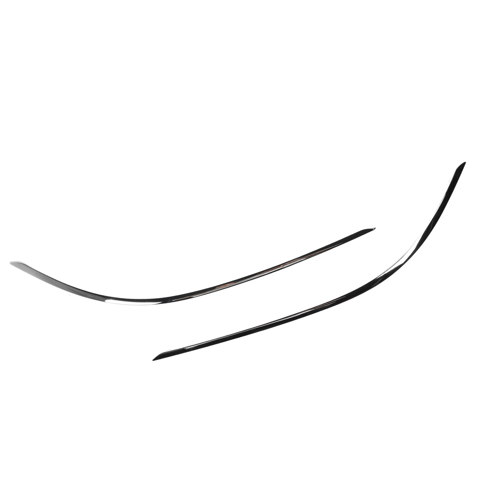 2 шт. Хромированные облицовочные элементы нижней части переднего бампера для замены, подходит для Benz C-Class W204 Standard Facelift 2011–2014, артикулы 204 885 3721 (Л), 204 885 3821 (П)