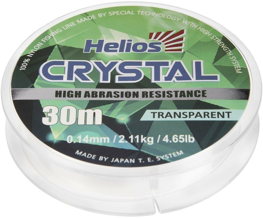 Леска CRYSTAL Nylon Transparent 0,14mm/30 (HS-CT 0,14/30) Helios