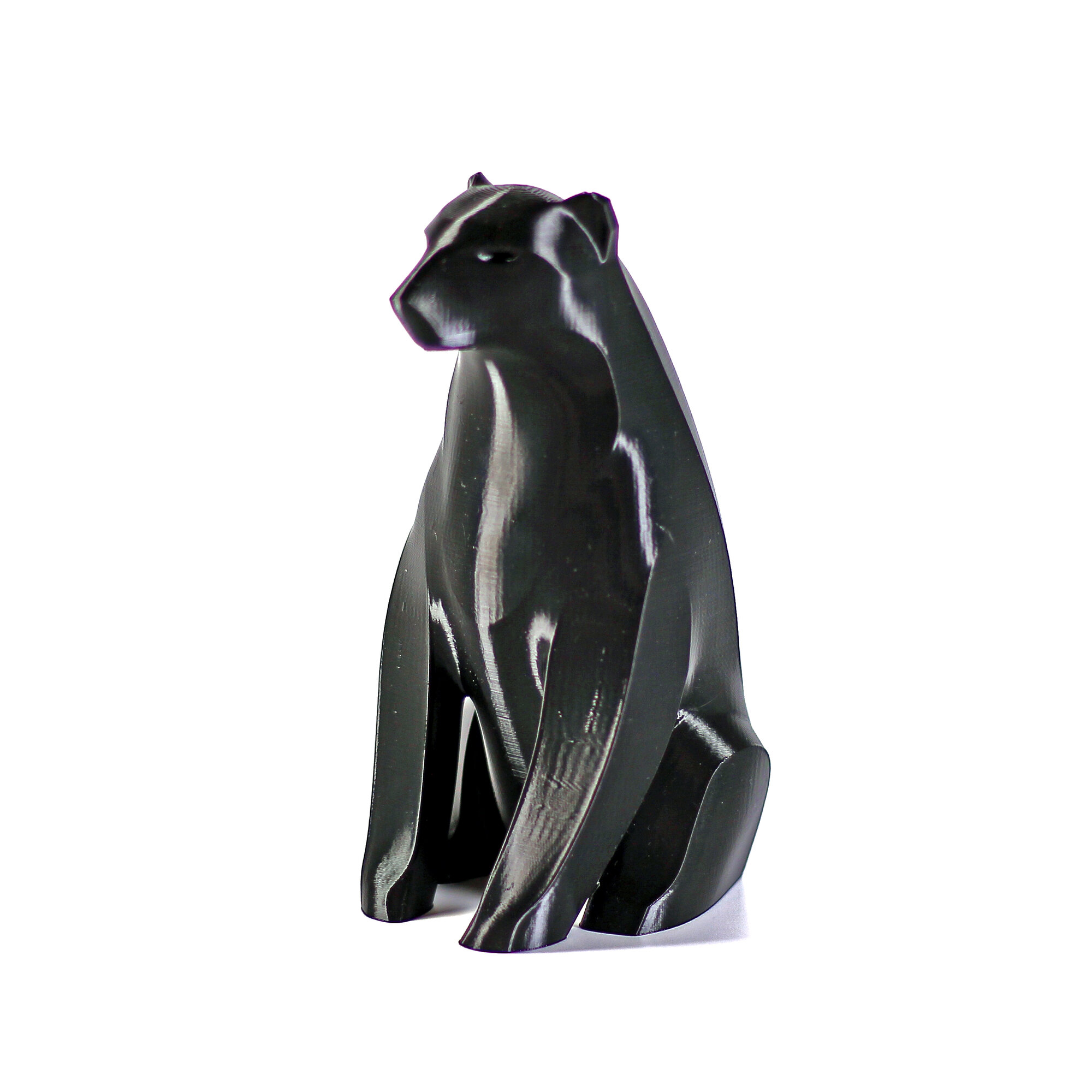 Статуэтка декоративная для интерьера Мишка, русский сувенир, 3D печать,16 см, чёрный