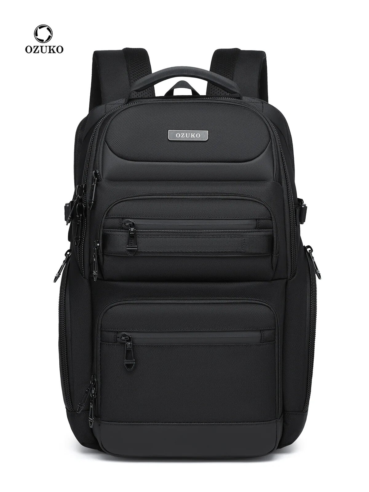 OZUKO черный серый мужской рюкзак большой емкости 15,6 дюймов рюкзаки для ноутбука мужская сумка рюкзак уличный рюкзак школьная сумка