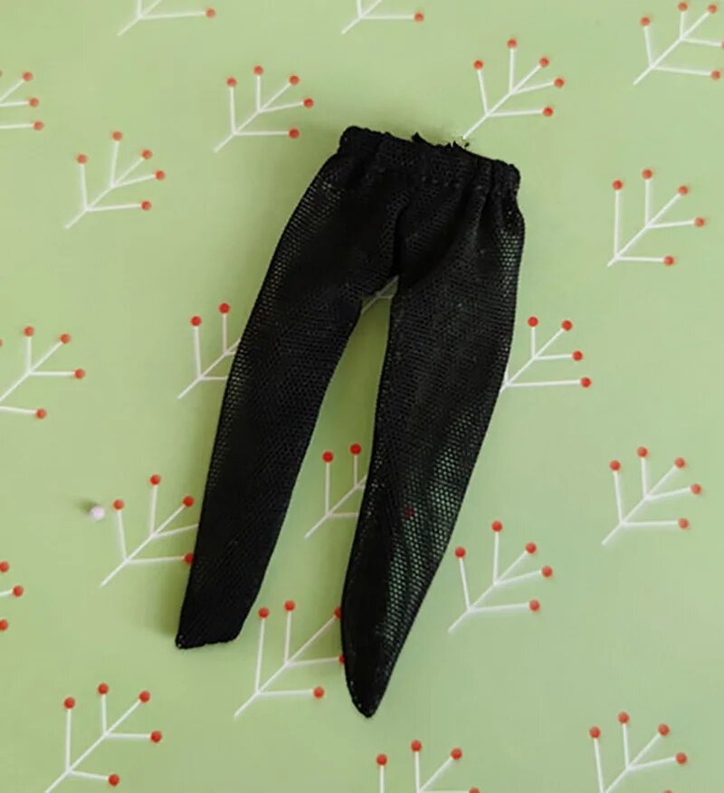 Кружевные чулки для куклы ob11 Черный, black