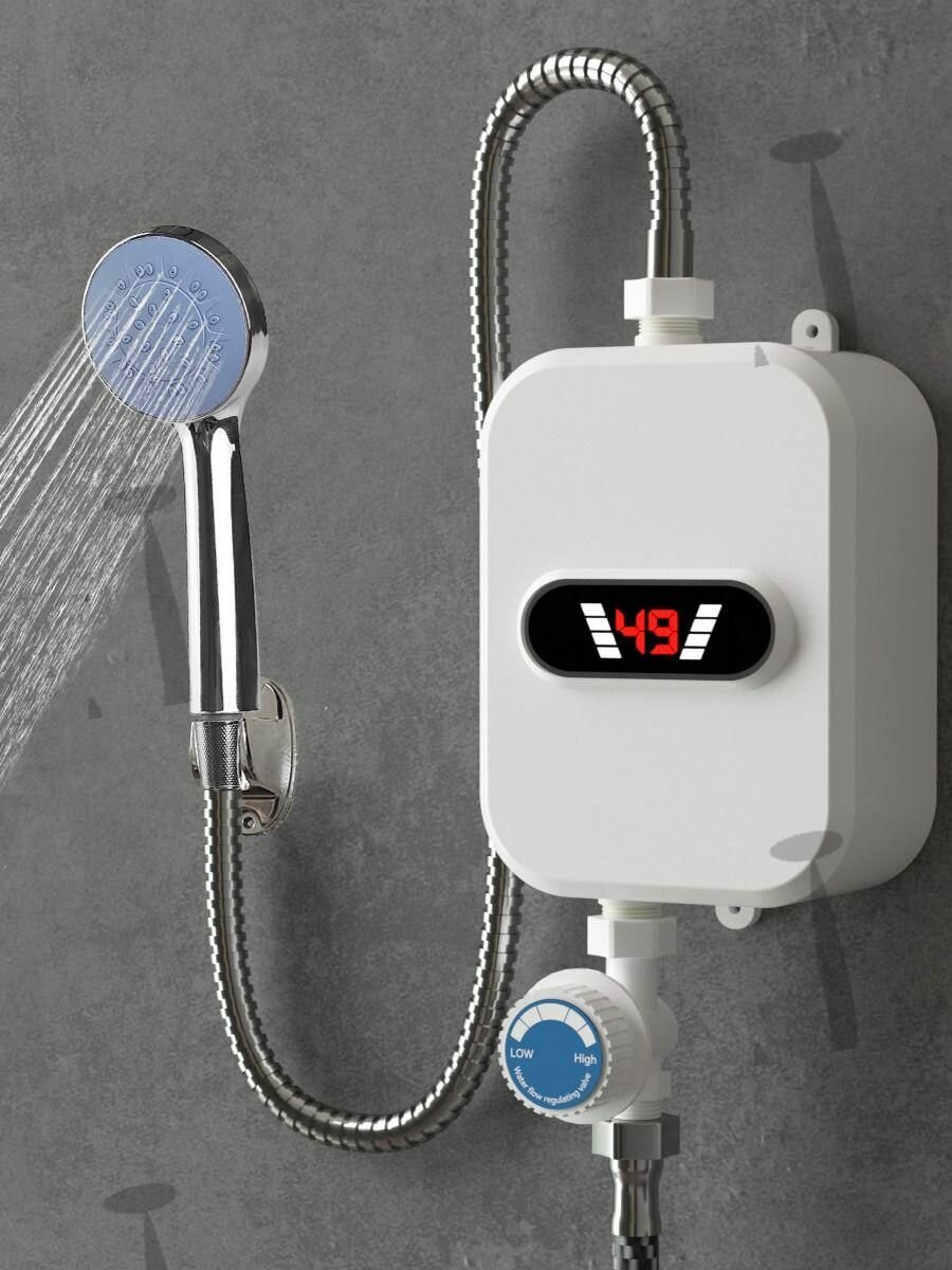 Мини-душевой набор с мгновенным электрическим водонагревателем постоянной температуры