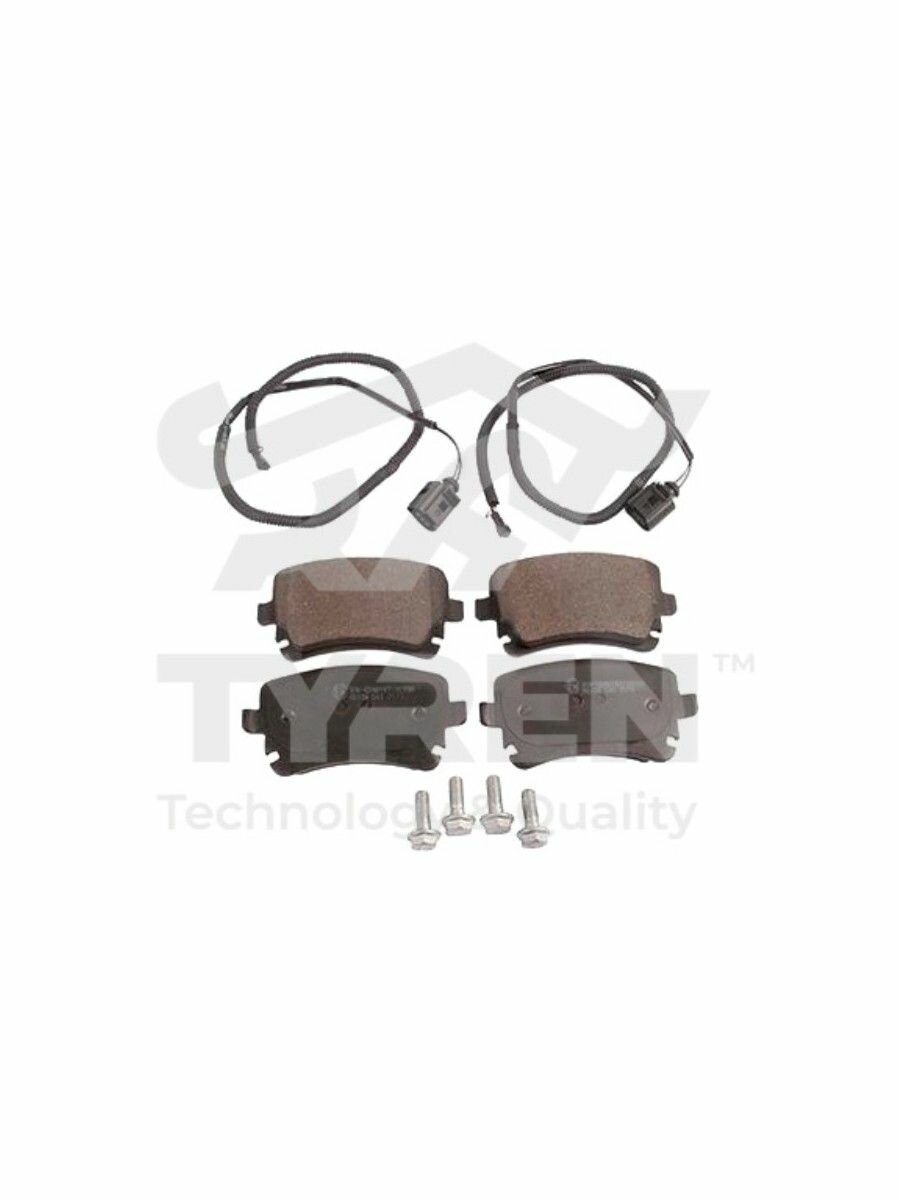 Колодки тормозные дисковые задние для а/м AUDI A4, A6; VW Phaeton, Transporter, Tyren TYR1219851