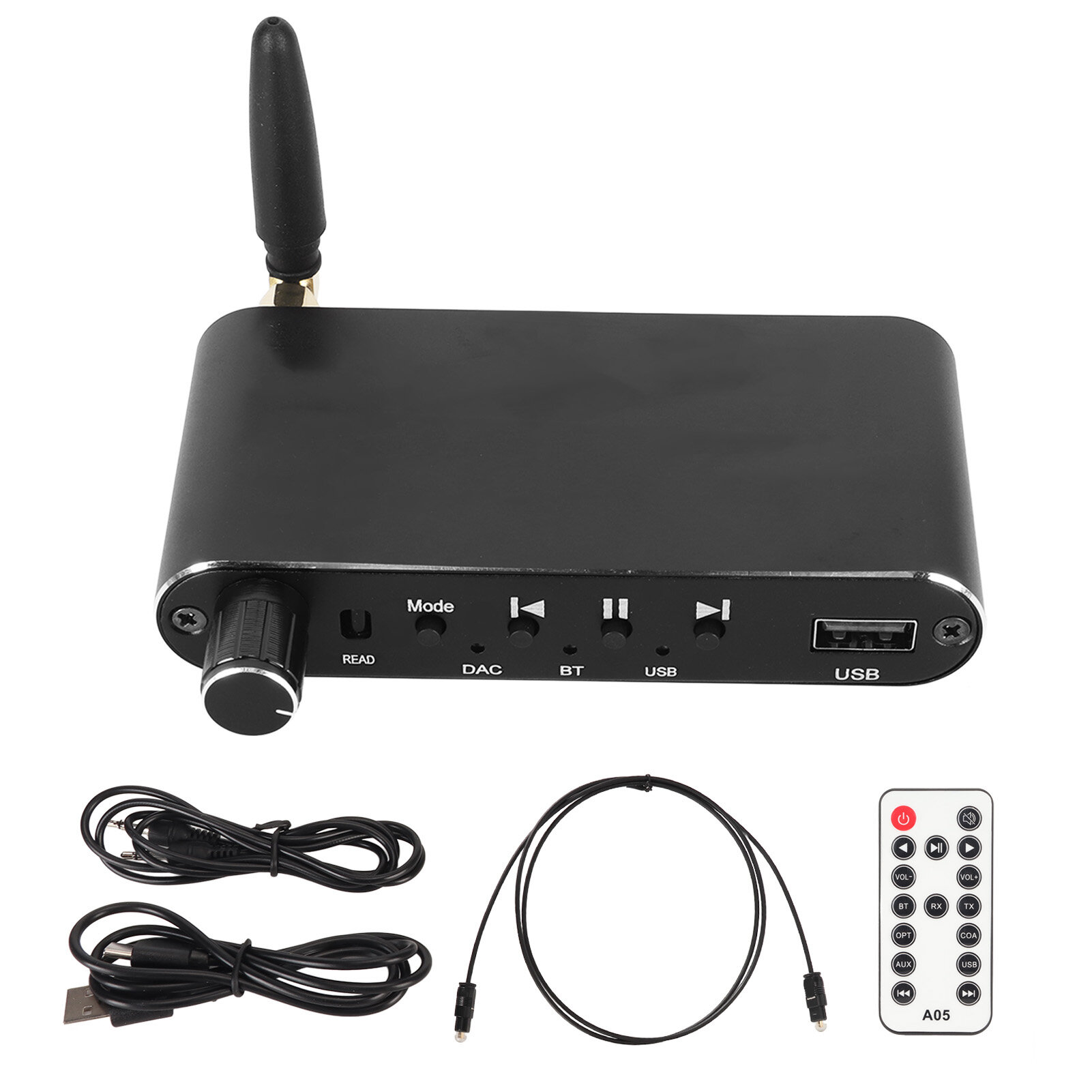 Bluetooth-приемник-передатчик 4 в 1, многофункциональная поддержка воспроизведения U-диска, Hi-Fi ЦАП, цифро-аналоговый преобразователь