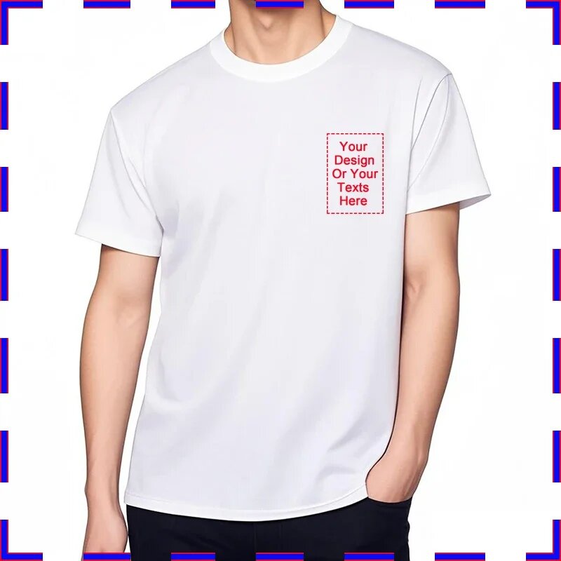 Мужская футболка YAWAWE короткая хлопковая Белый, S, White (Chest Logo)