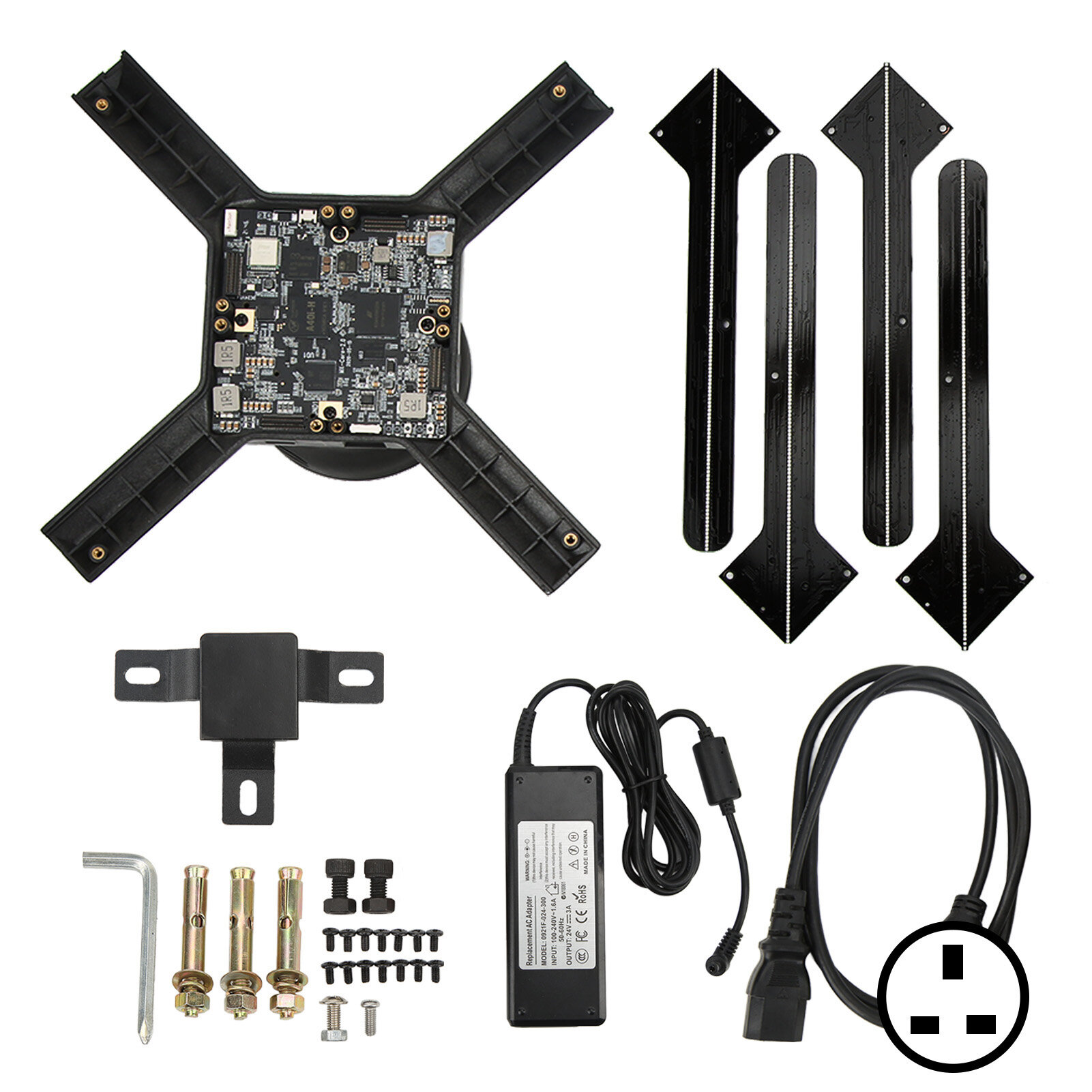 65CM 3D Голографический Проекционный Аппарат для Рекламы 1024x704, 100240V, UK Plug : Для Магазина,