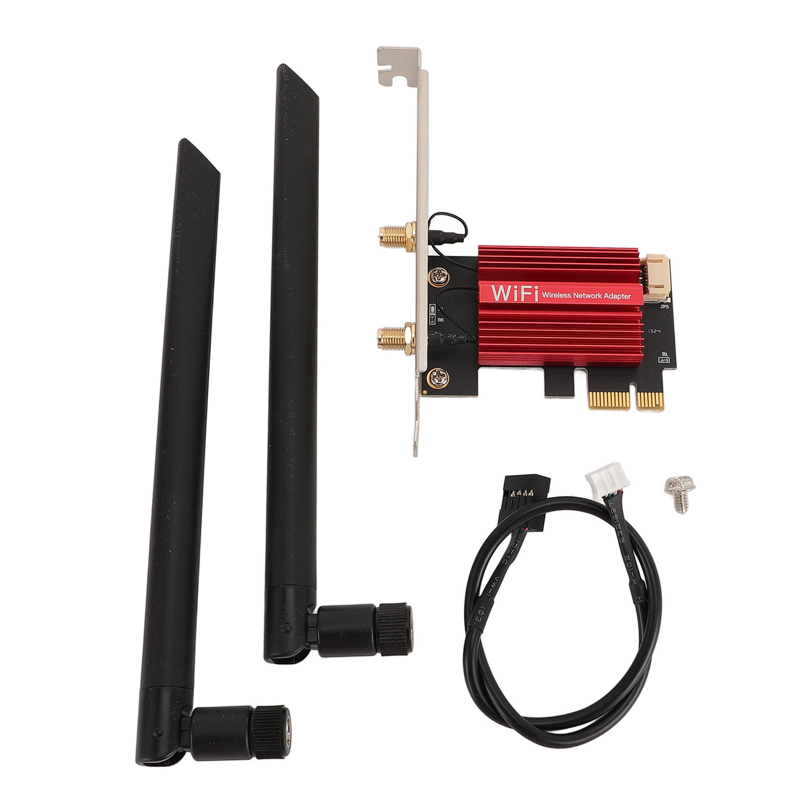 Беспроводная сетевая карта PCIe 8DB с двумя антеннами, 5400 Мбит/с, трехдиапазонная, 6 ГГц, 5 ГГц, 2,4 ГГц, Bluetooth 5.3, поддержка Windows 10, Windows 11 и OpenWrt.