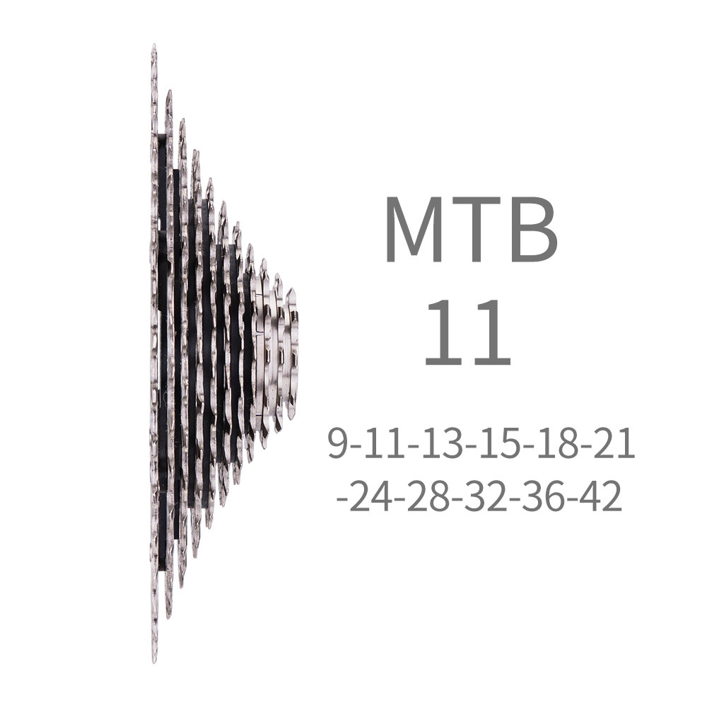 MTB 11-скоростная кассета 9-42T для горного велосипеда, 11-секундная стальная кассета, трещотка для XD