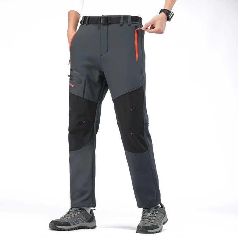 CHRLCK мужские водонепроницаемые походные брюки Серый, 6XL(105kg-115kg), Gray
