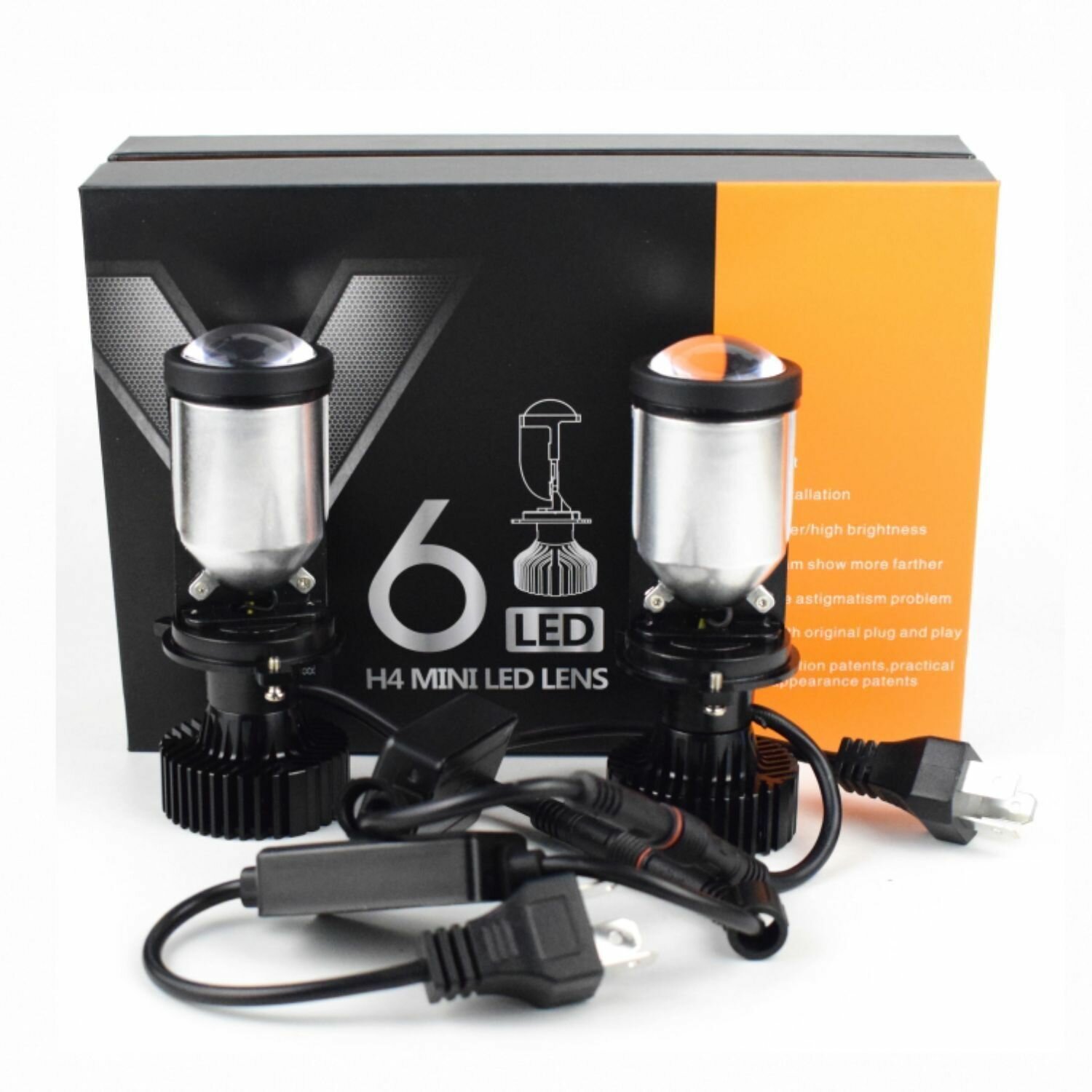 H7 Мини линзы bi led Y - style светодиодные би лед лампы автомобильные Y6 Y7 Y10