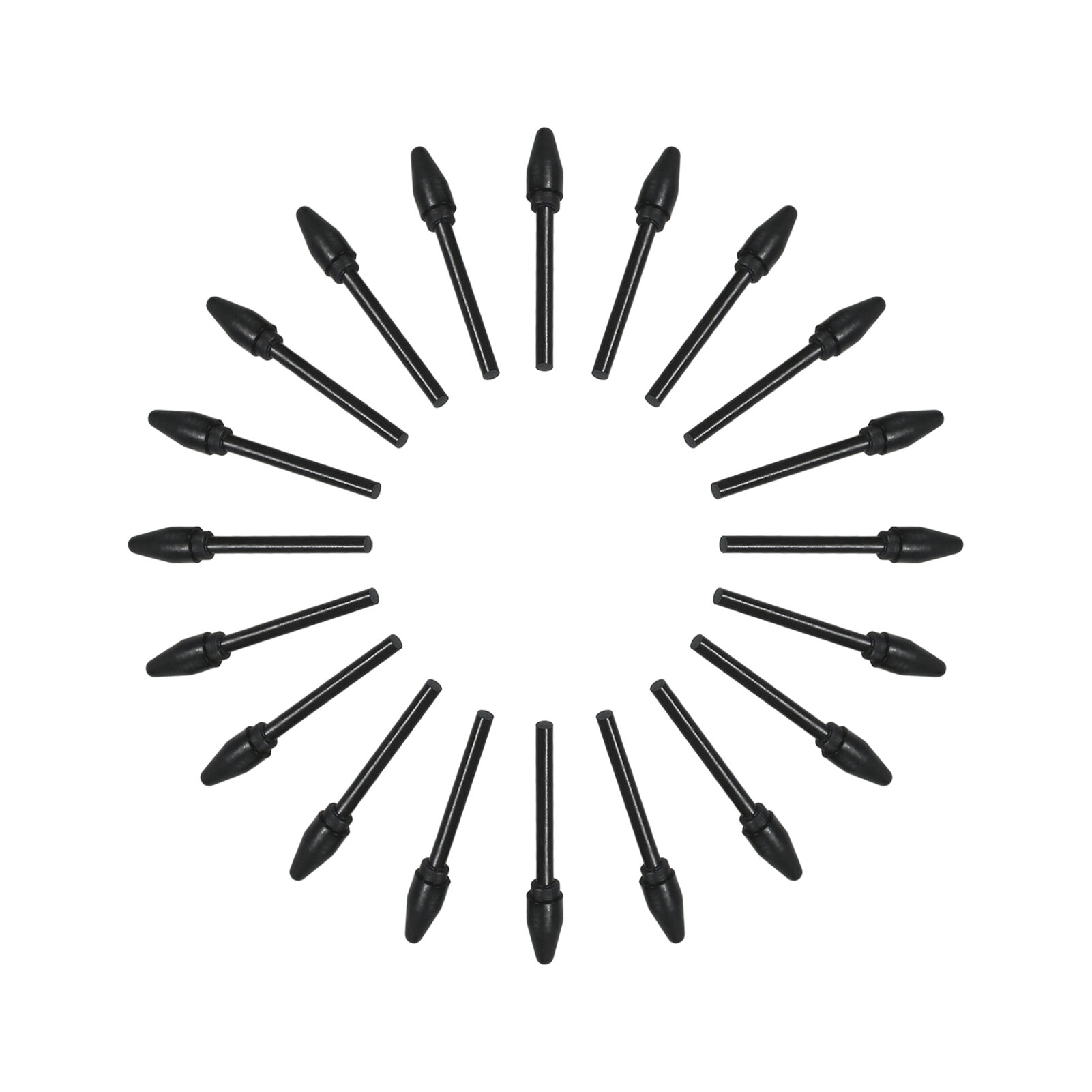 20 сменных наконечников для стилуса, совместимых со всеми графическими мониторами и планшетами BOSTO, черные.