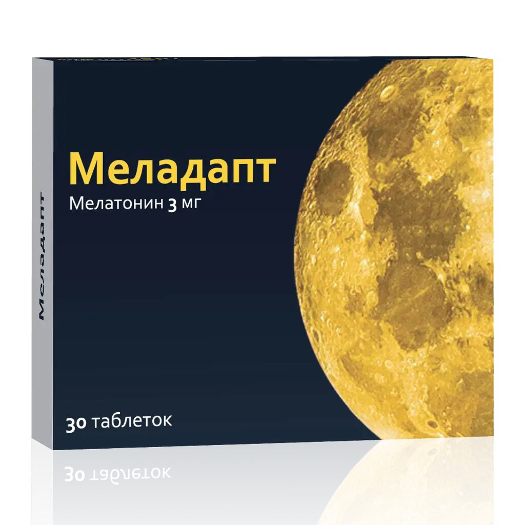 Меладапт таблетки покрыт. плен. об. 3 мг 30 шт