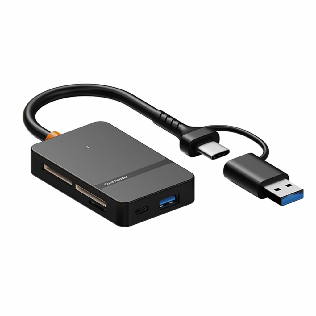 Устройство для чтения карт USB/TYPE C SD/ TF /CF/MS