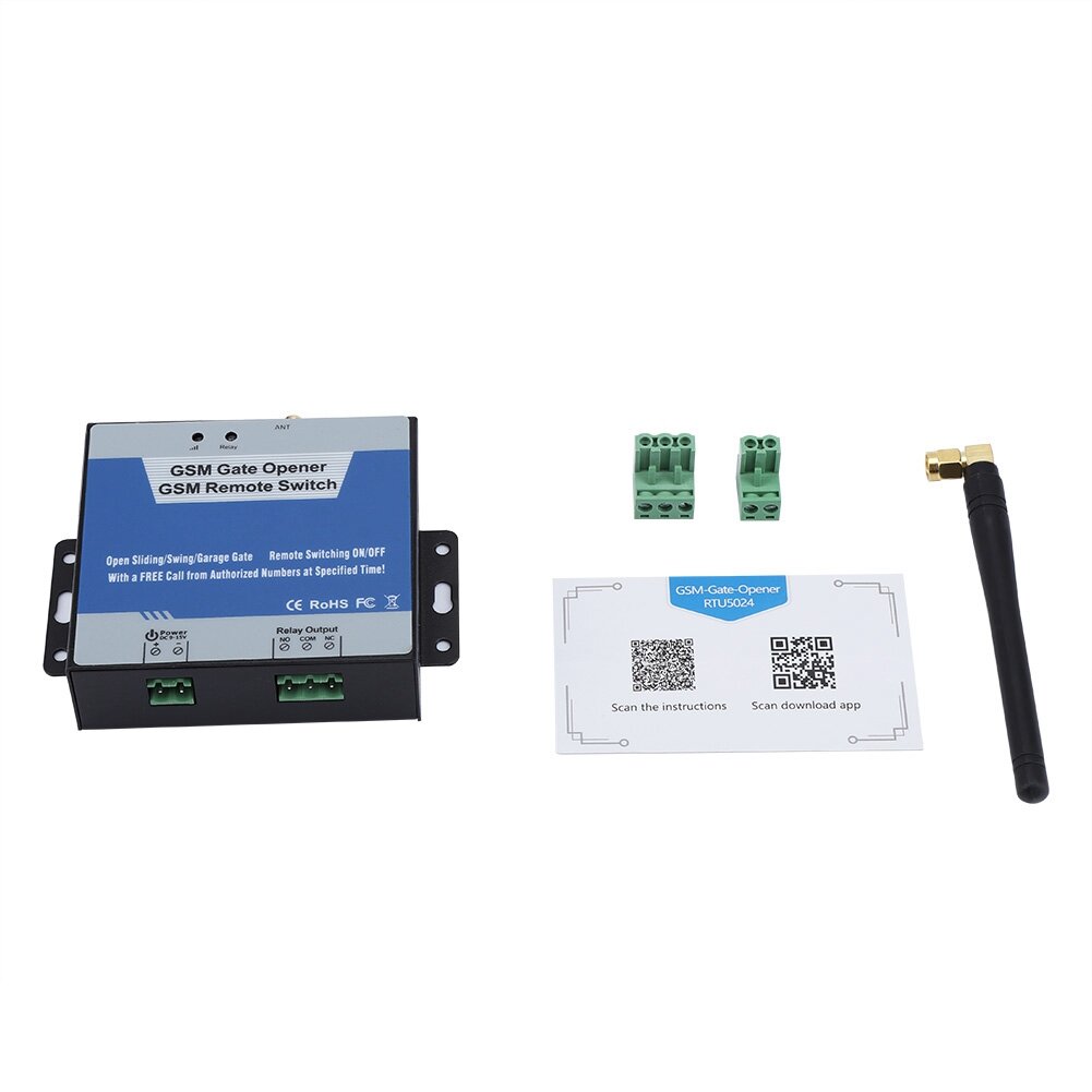 Беспроводное устройство открывания дверных ворот GSM с дистанционным управлением, бесплатным оповещением по SMS и телефонным звонкам, простотой установки и эксплуатации.
