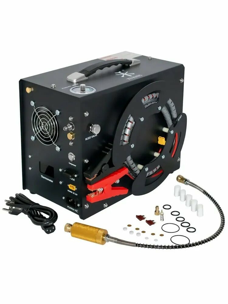 Компрессор для PCP портативный Автостоп 220в 12в 300 бар для охоты/дайвинг/пейнтбол