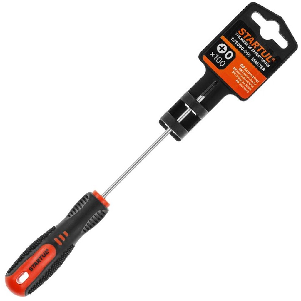Отвертка крестовая магнитная PH0 100 мм STARTUL Master (ST3090-010)