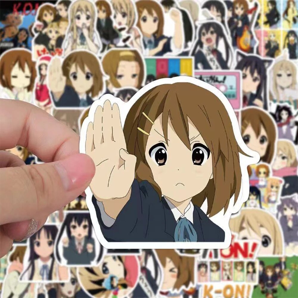 Набор из 10/30/50 стикеров K-ON! с Хирасавой Юу 30PCS