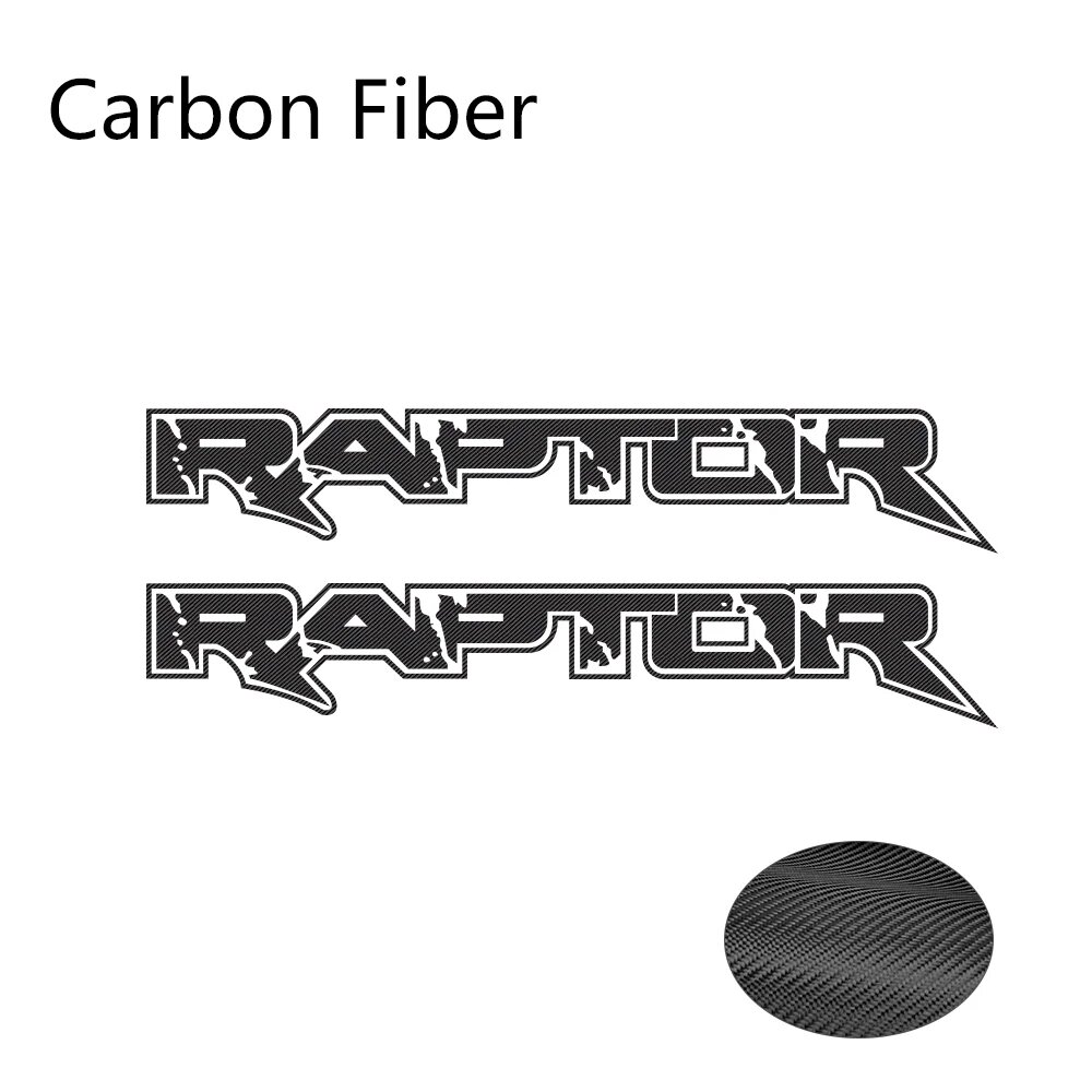 Наклейки Raptor Carbon Fiber, 100x17cm, 2 шт.