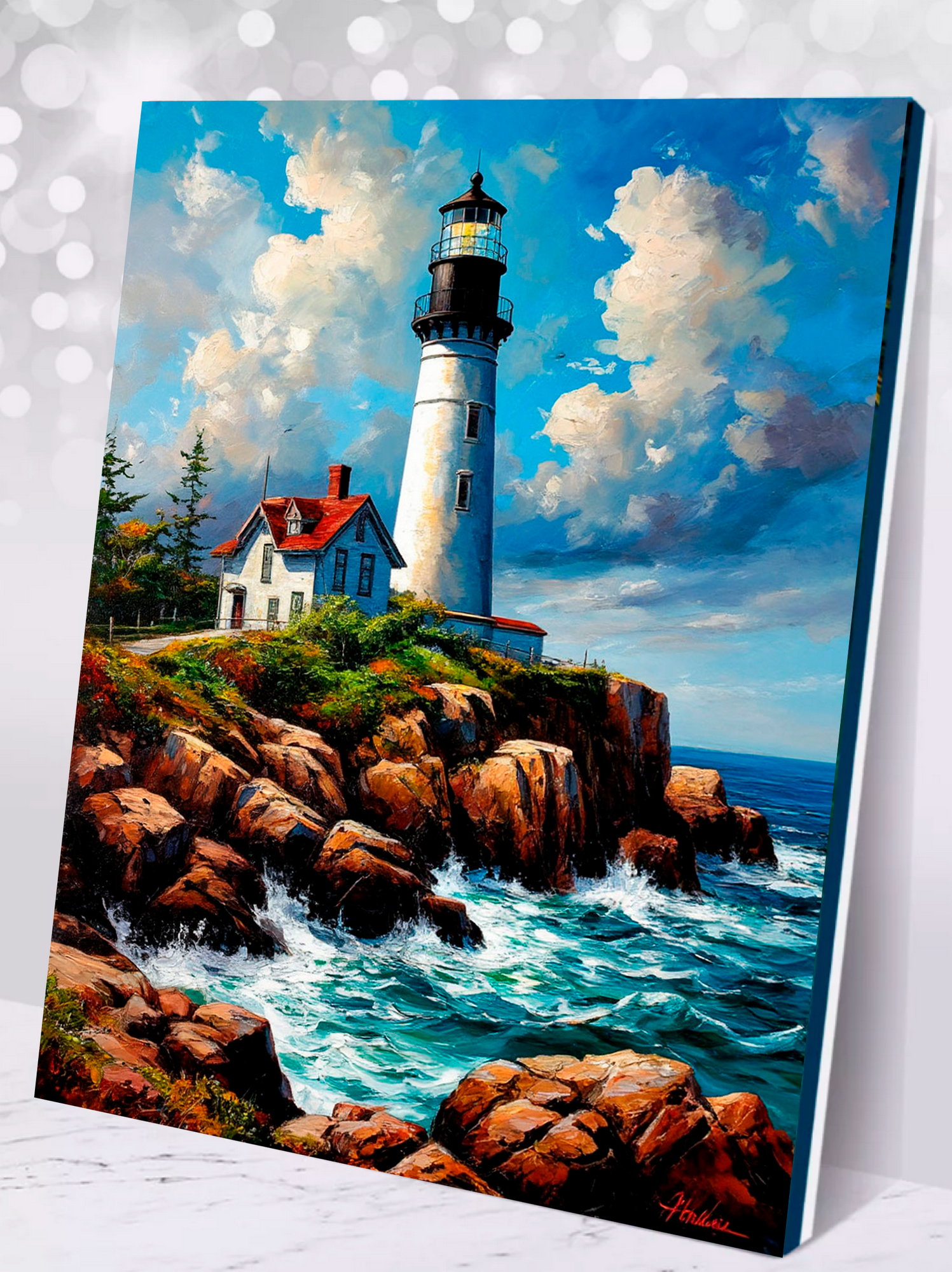 Картина по номерам Маяк 40х50 см, хлопковый холст на подрамнике, акрил, АртТойс