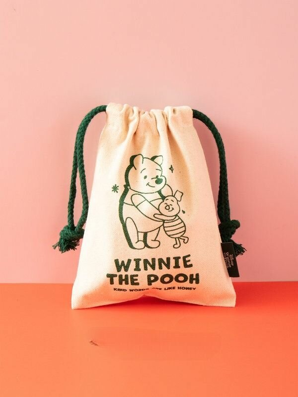 Мешочек для хранения тканевый (Винни-Пух), 15*19 см