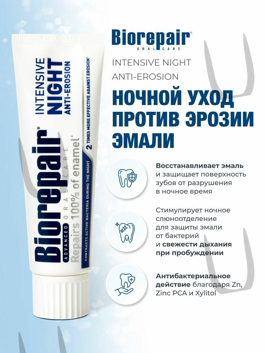 Зубная паста Intensive Night Repair ночной уход против эрозии эмали, 75 млOU