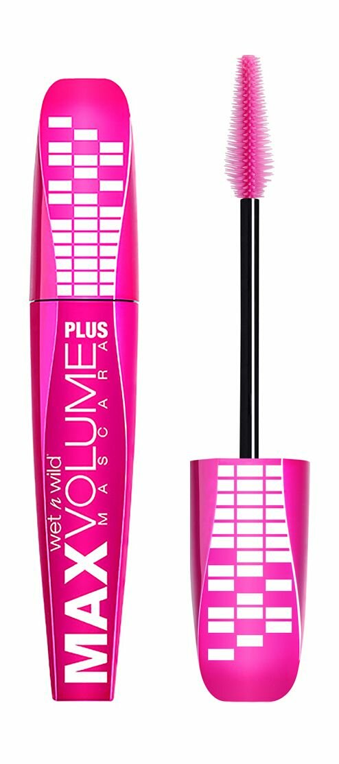 WETnWILD Max Volume Plus Mascara Тушь для ресниц, 13 г, E1501 Ampd Black