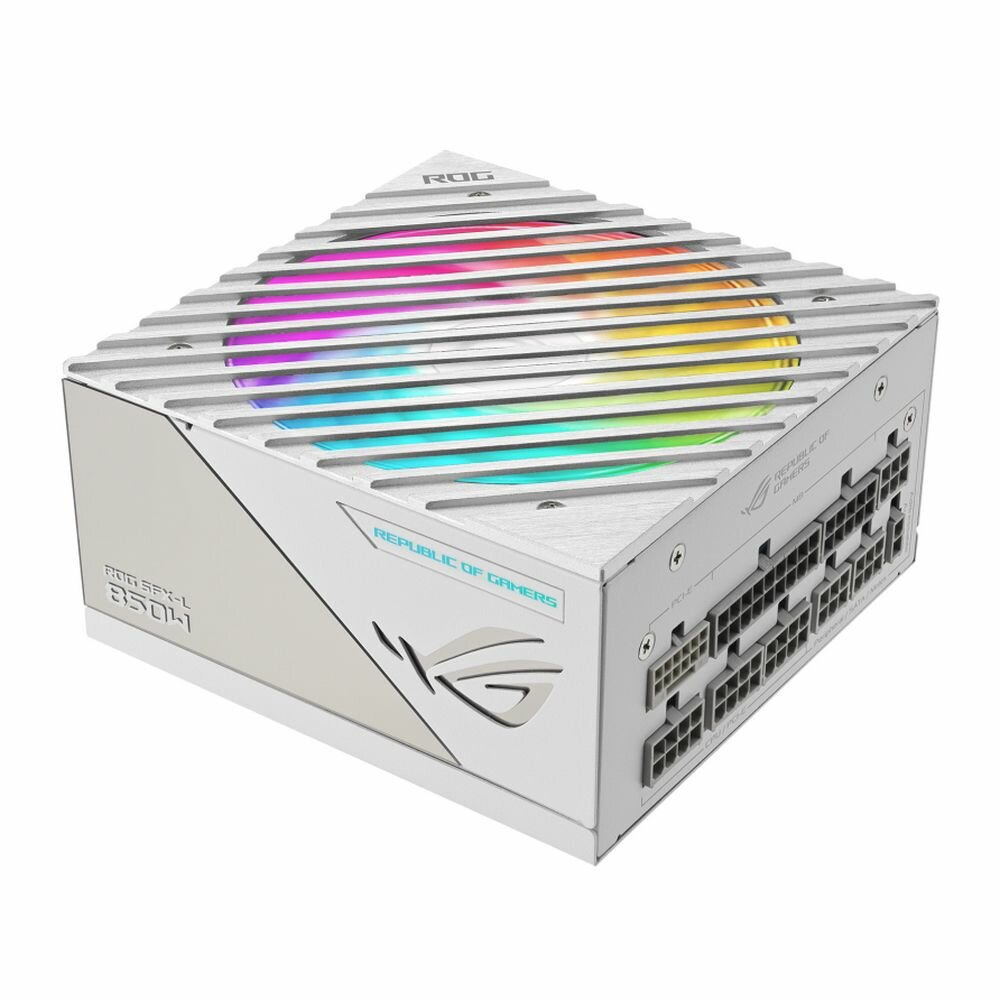 ASUS Блок питания 850Вт ASUS ROG LOKI SFX-L White Edition ROG-LOKI-850P-WHITE-SFX-L-GAMING SFX12V V3.1 (24+4/8+6/8pin+16pin, вентилятор d120мм) + кабель питания (ret)