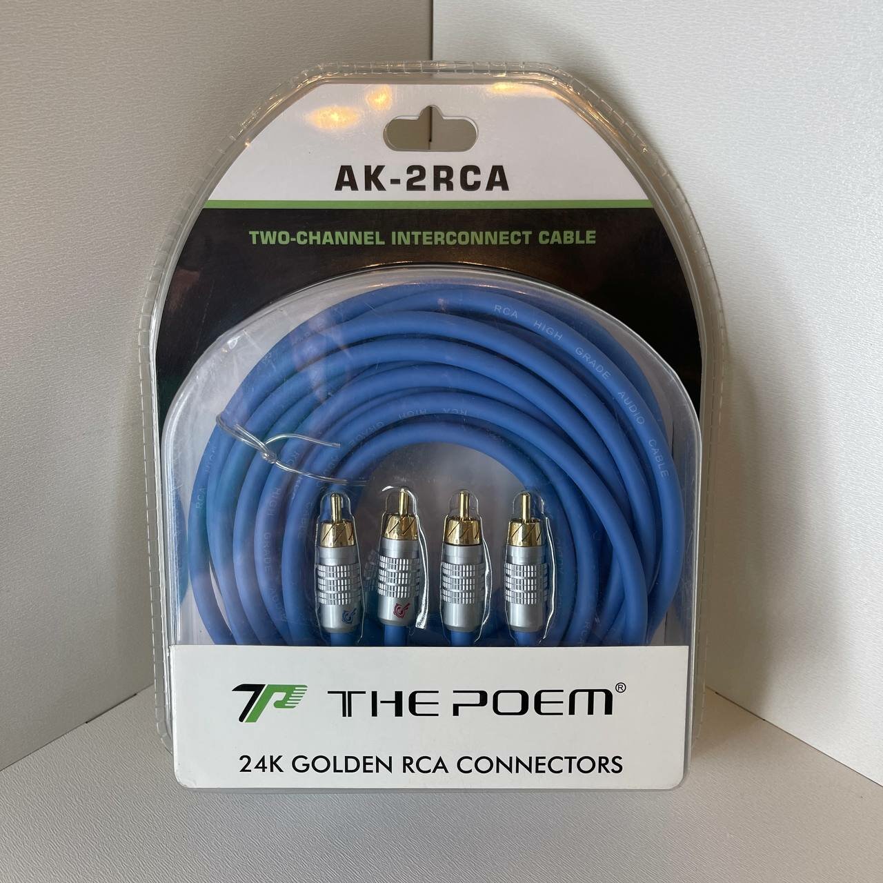 Межблочный кабель 2RCA 2RCA 5м голубой
