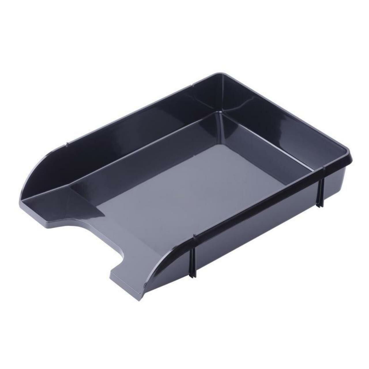 Лоток горизонтальны для бумаг Эсир VICTORY черны пластик