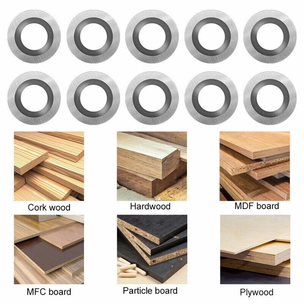 Фреза для резки дерева, набор 10 шт из карбида вольфрама с углом 30 градусов для токарных и столярных работ