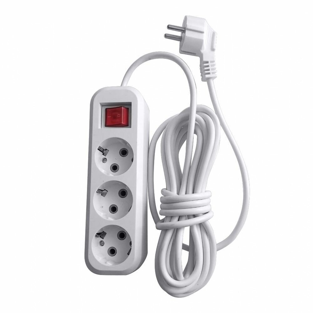 Удлинитель Stekker Home HM03-31-07 трехместный с выключателем и заземлением 7 м 250V 10А, арт. 39200