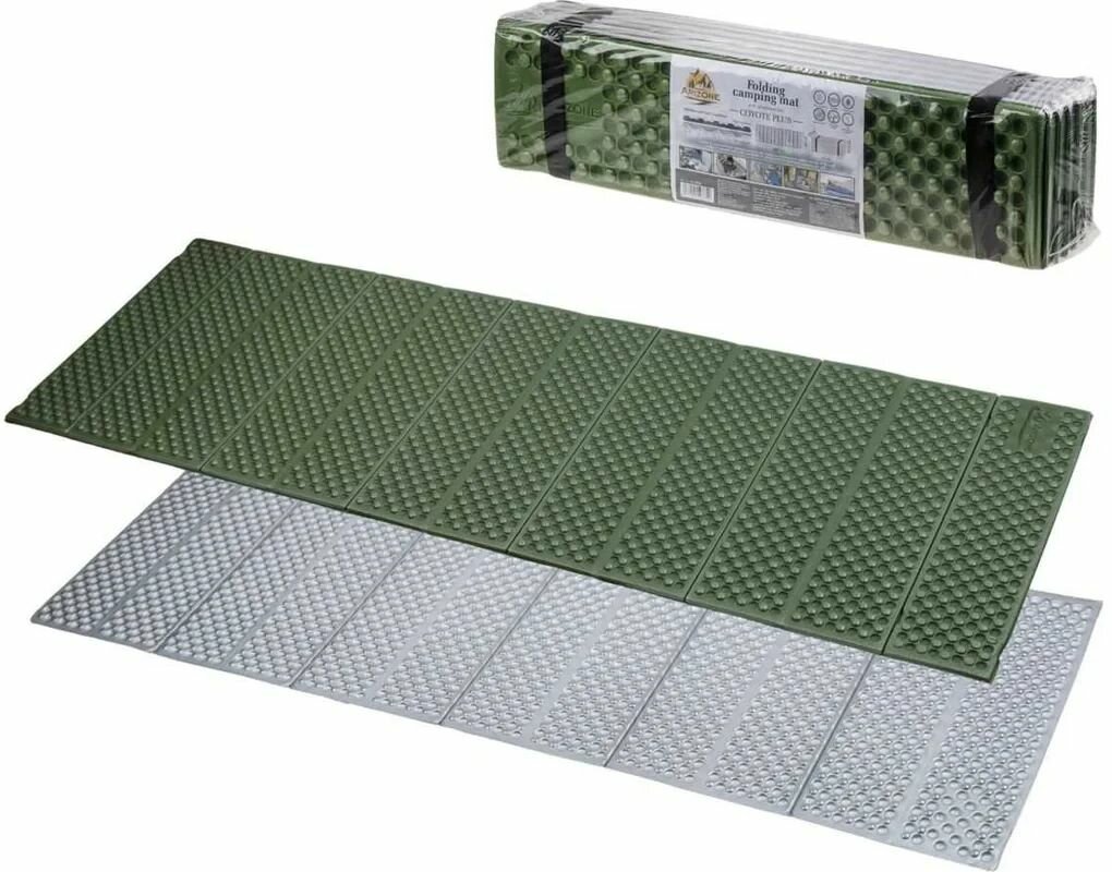 Коврик туристический ARIZONE Coyote Plus складной каремат с фольгой (28-180602)