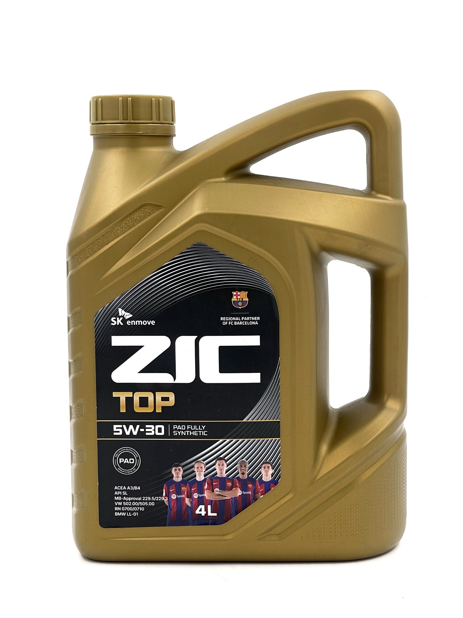 Масло моторное ZIC TOP 5w-30 , синтетическое, 4 литра, для авто