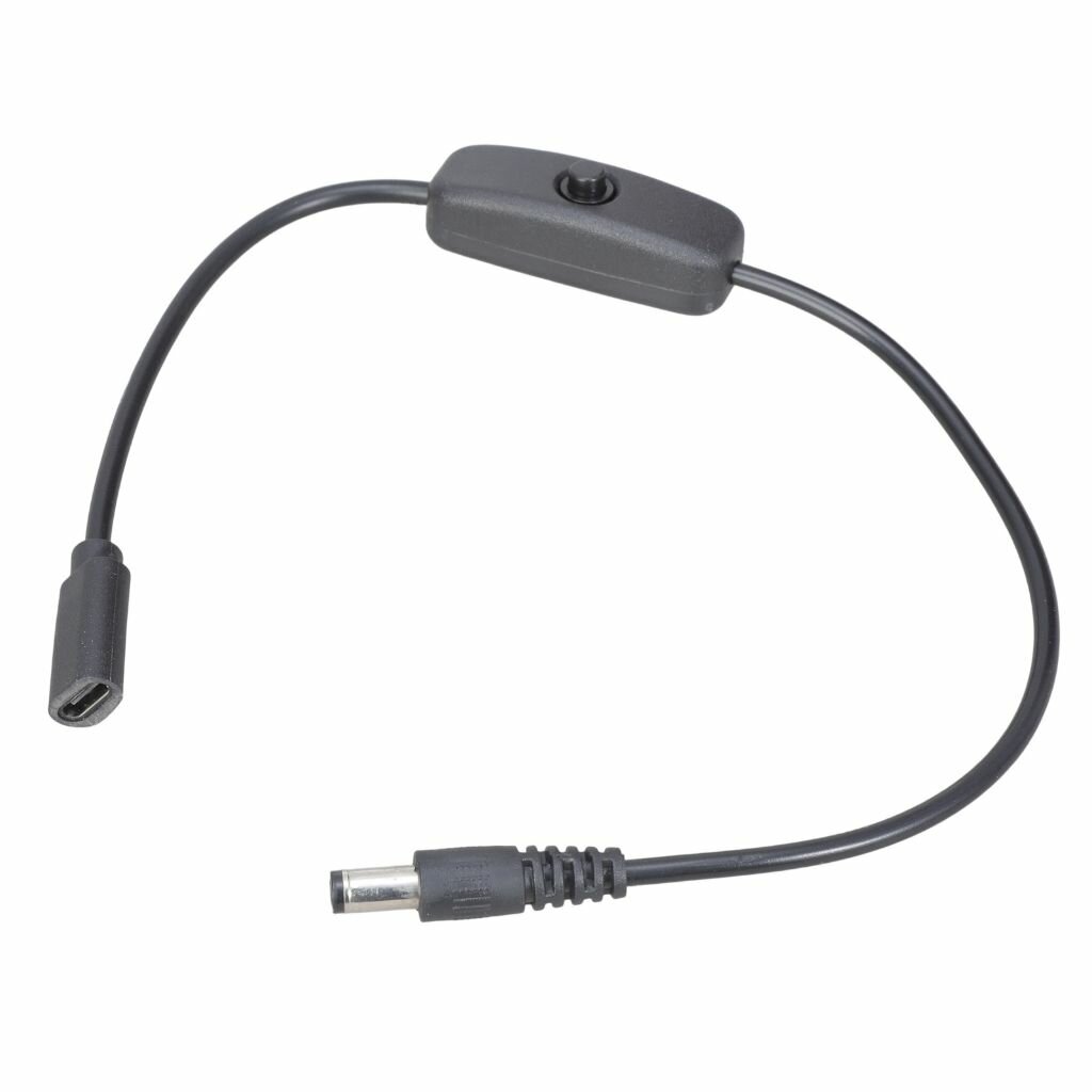 Кабель питания 5V USB-C в DC5.5x2.1mm